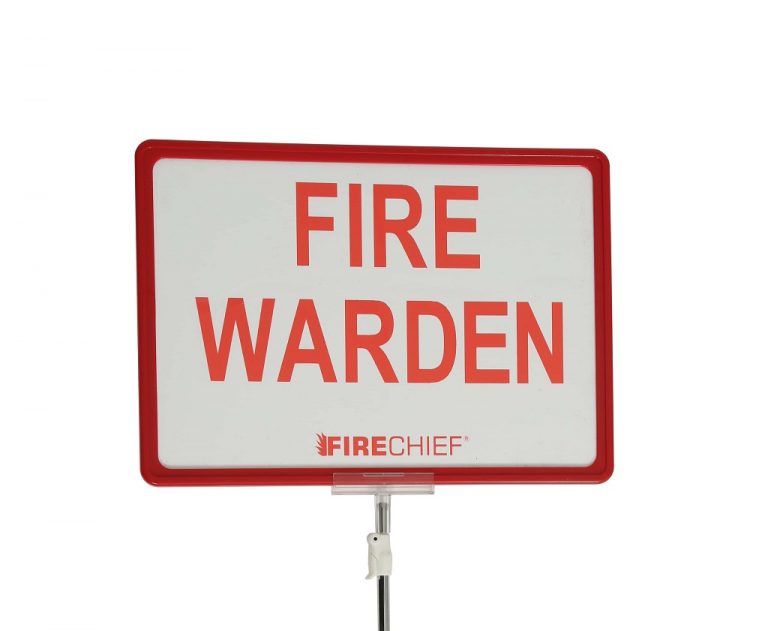 Telescopic Fire Warden Sign - UK Safety Products