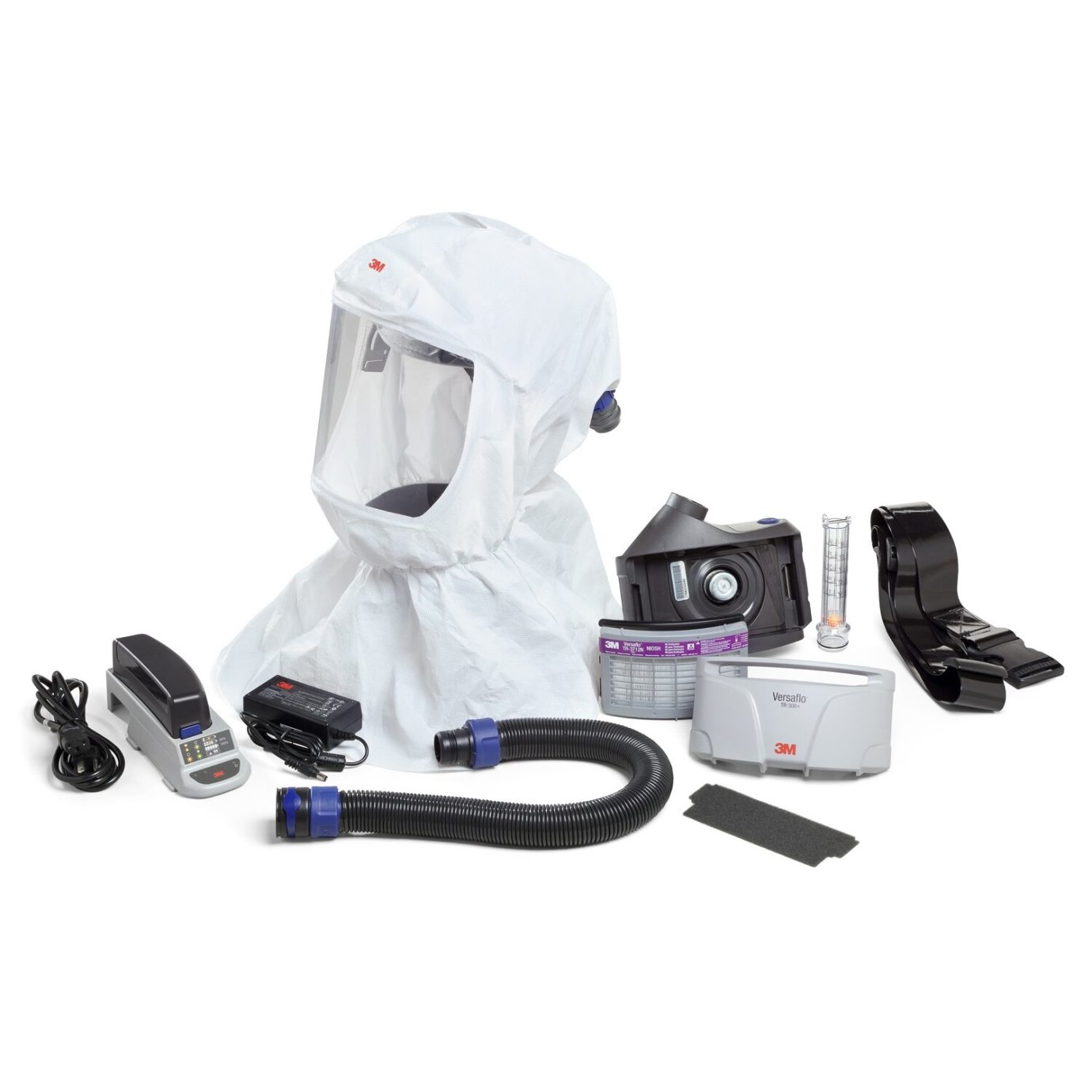 TR-300E+-ECK 3M Versaflo TR-302E+ Powered Air Kit and S-655 Respirator ...